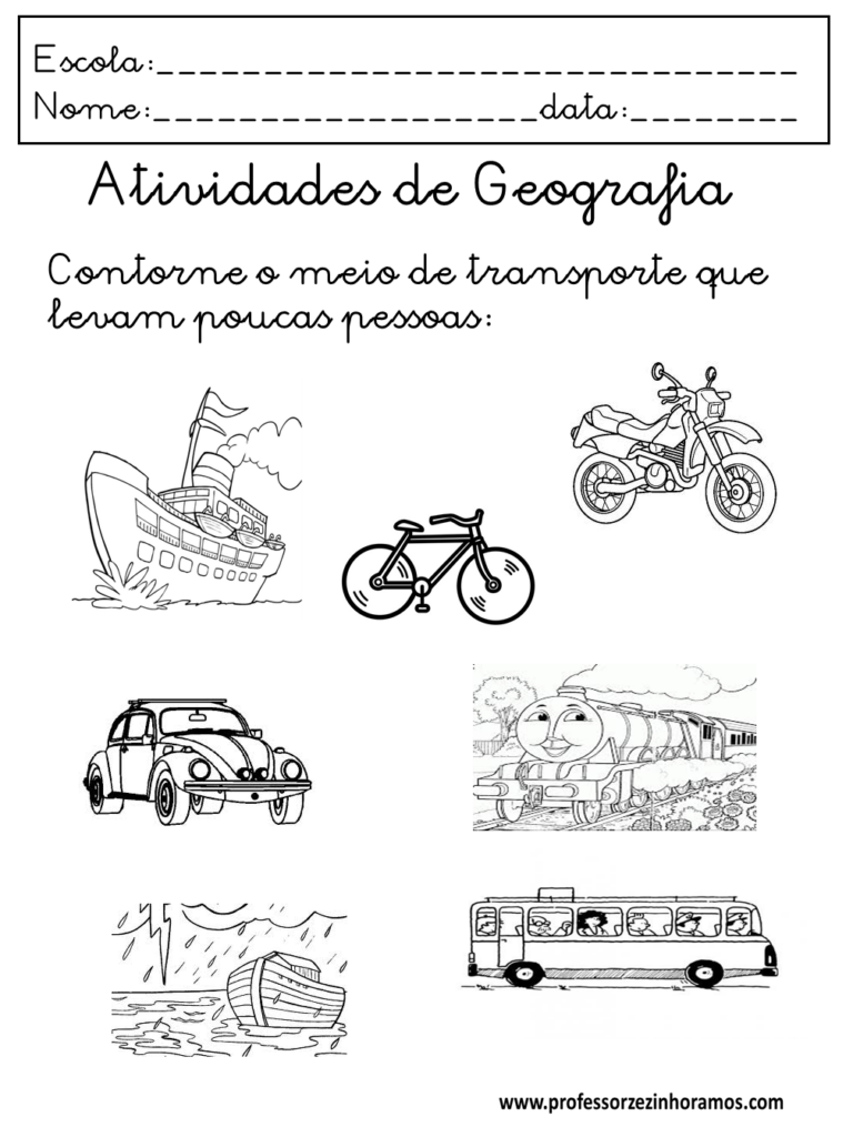 Atividades de Geografia para Educação Infantil [Imprimir]