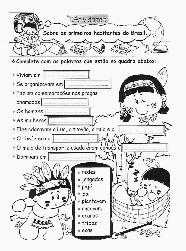 Atividades de História 1º Ano